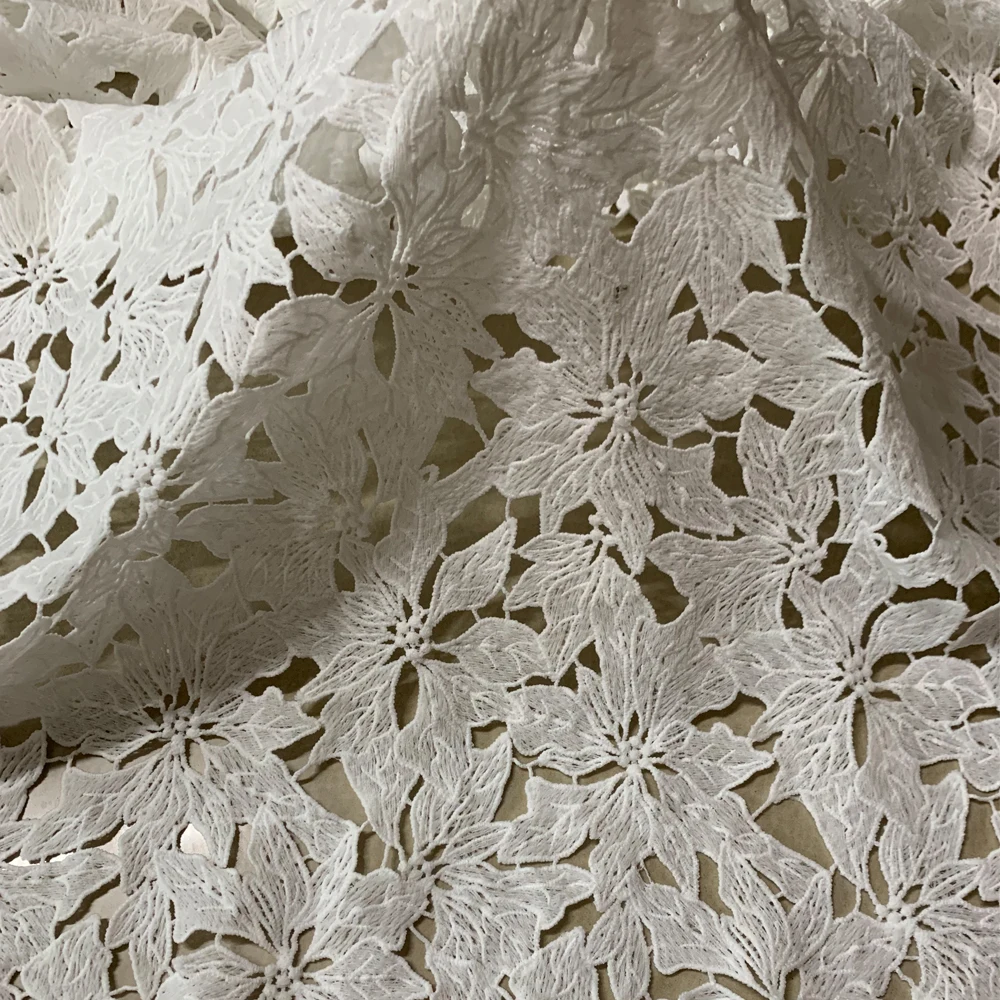 Tela-de-encaje-de-guipur-franc-s-de-seda-de-leche-Soluble-en-agua ...