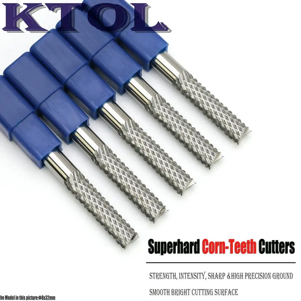 8*32*80L Printed Circuit Board Cutter PCB Milling Bits, Carbide Milling ...