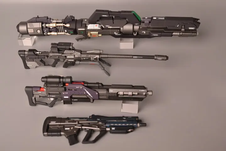 Moto King Unpainted Unassembled Assault weapon set ( LED unit included ...