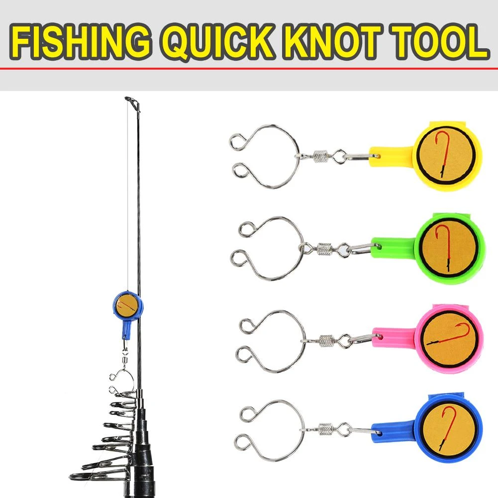 1pc Abs Fishing Quick Knot Tool Fast Tie Nail Knotter Cutter Fishing ...