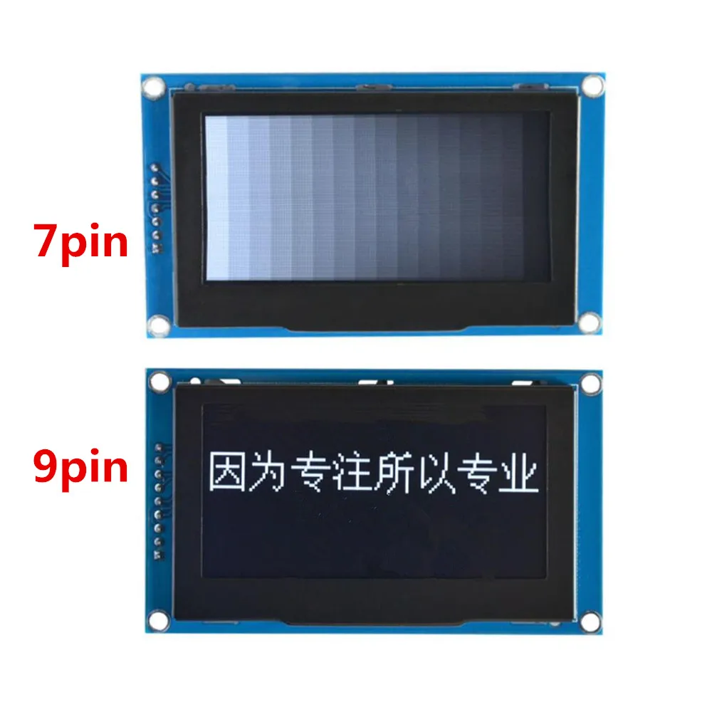 7-9Pin-2-7-inch-OLED-display-module-white-yellow-green-SPI-12864-LCD ...