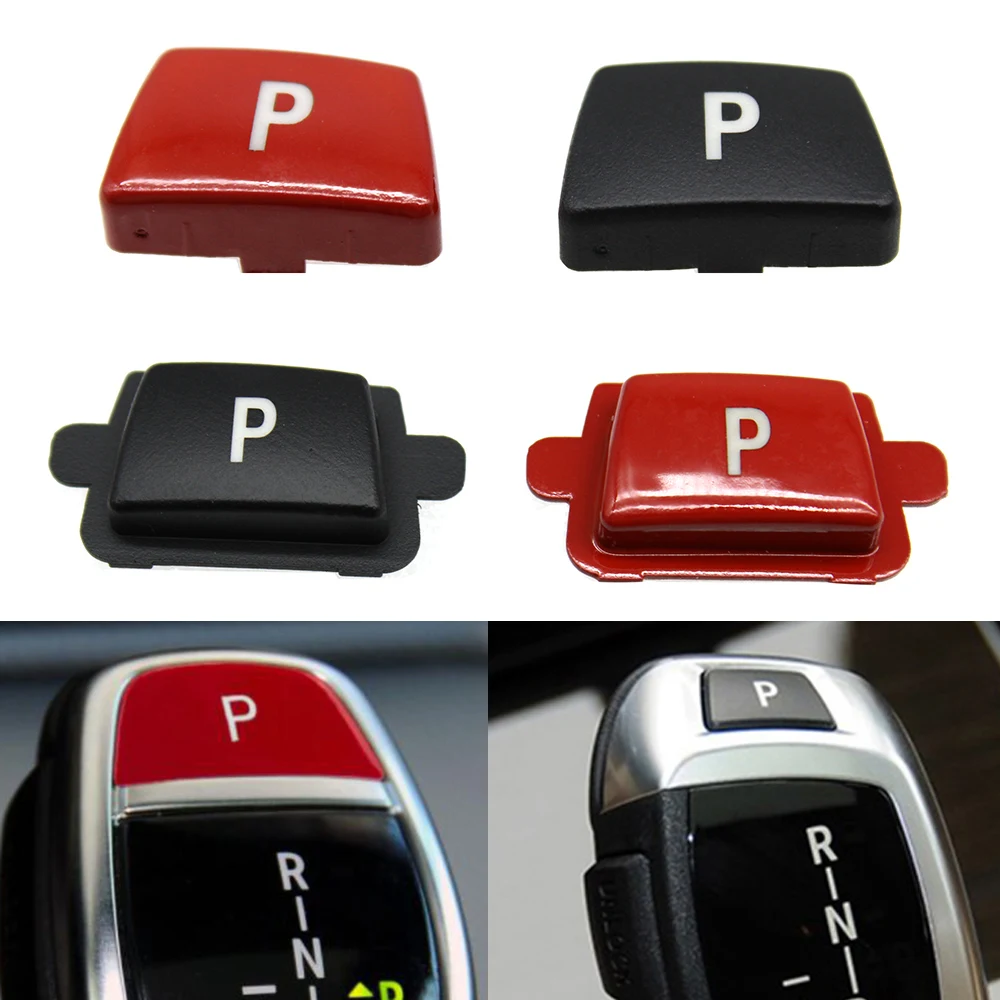 Gear Shift Knob Auto Parking P Button Cover For Bmw 3 5 7 X3 X4 X5 X6 ...