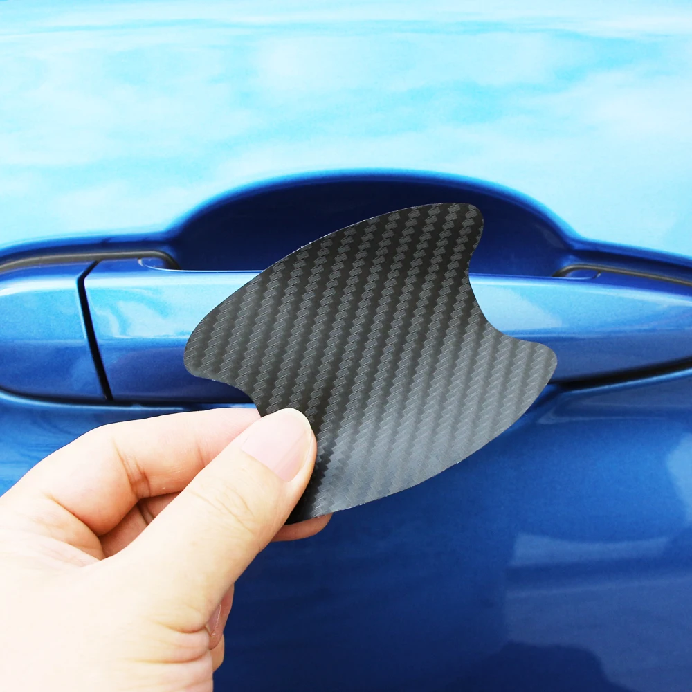 Car Door Handle Sticker Carbon Fiber Protection Film Styling For Toyota ...