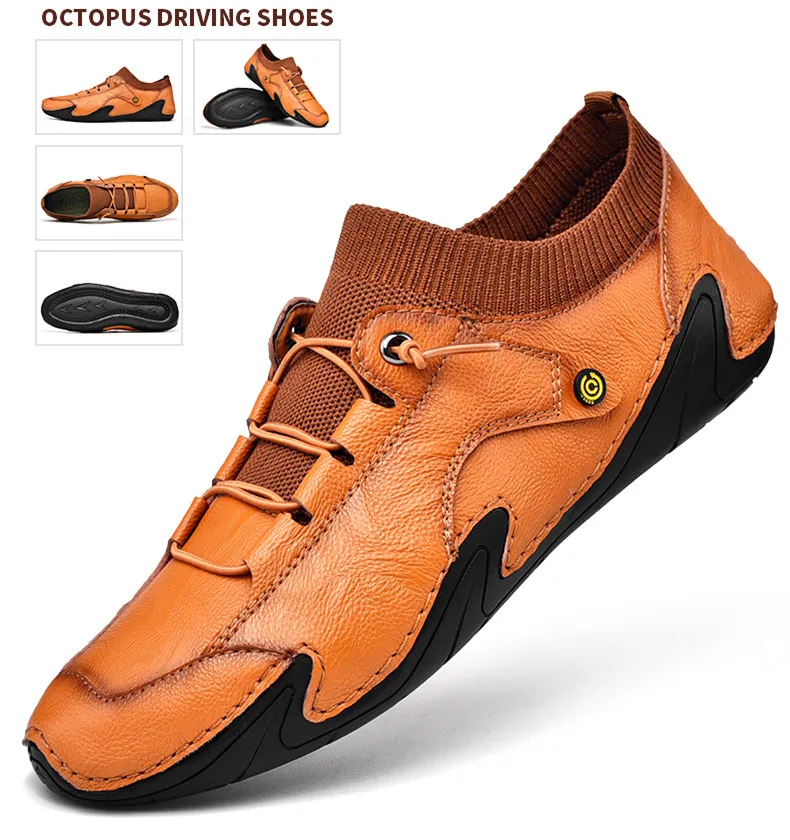 Mens Handmade Leather Classic Casual Shoes Besmee Shoes