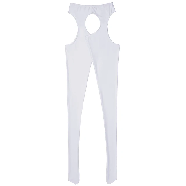 Womens Sexy Lingerie High Waist Tights Pantyhose Open Crotch Long ...