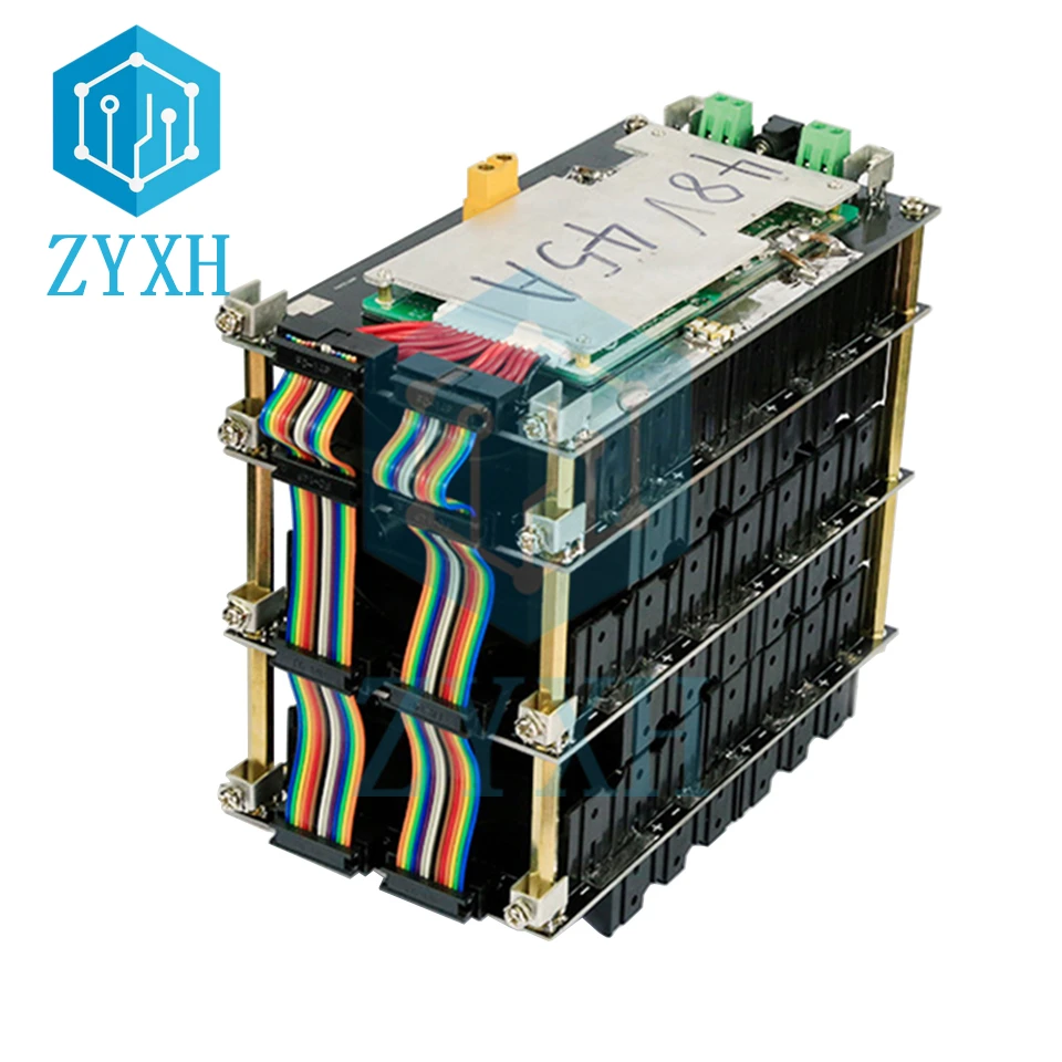 Bms-13S-14S-20A-45A-Power-Muur-48V-52V-18650-Batterij-Packs-Doos-Layer ...