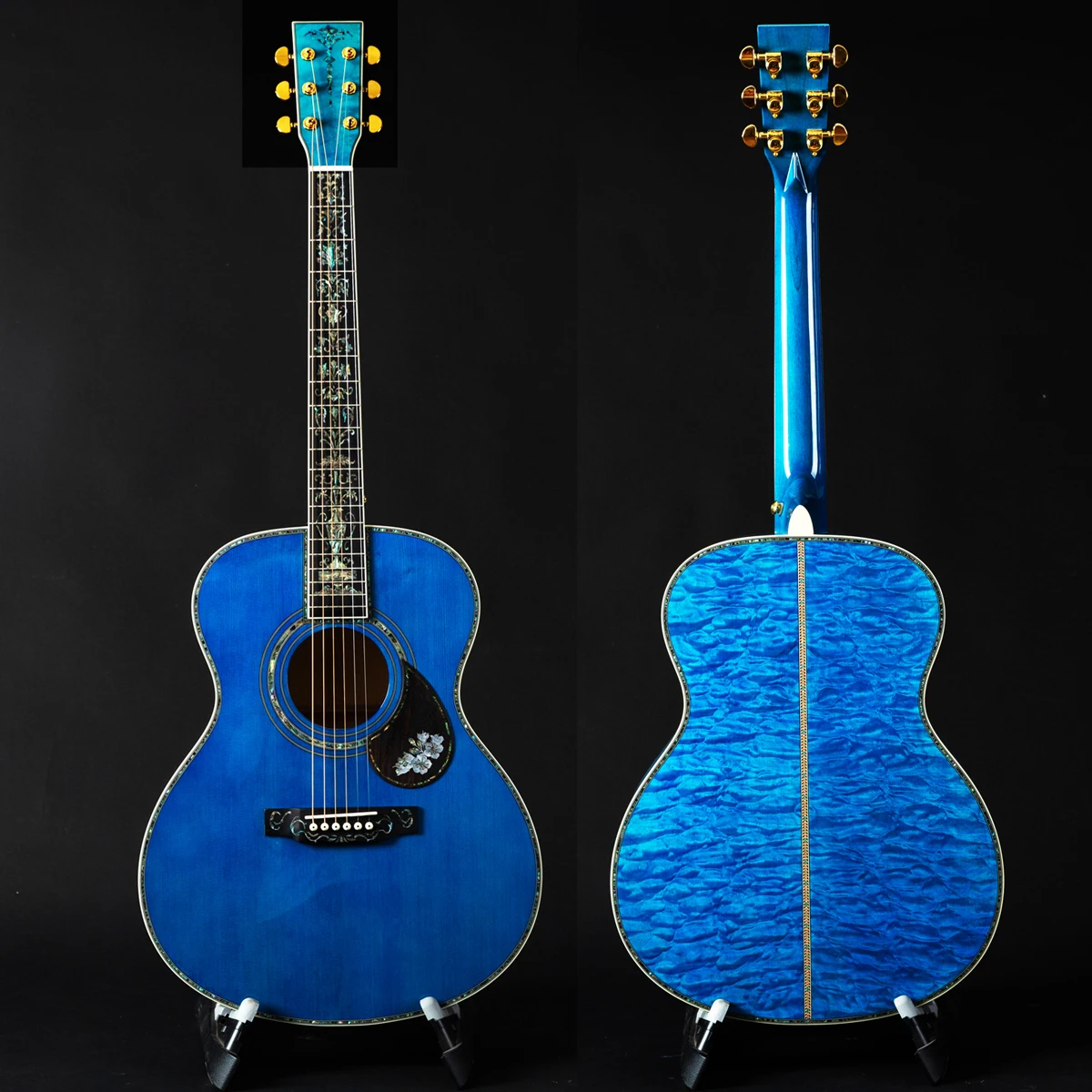 Gibson Blue Acoustic Guitar