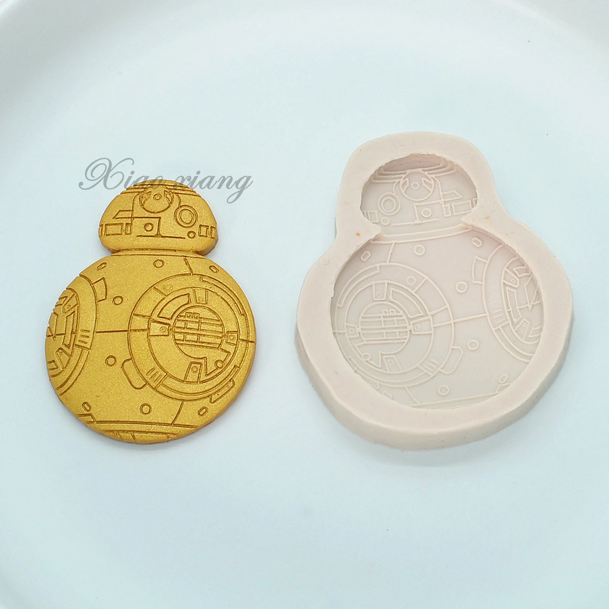 robots-silicone-mold-Resin-kitchen-Baking-tools-DIY-chocolate-cake ...