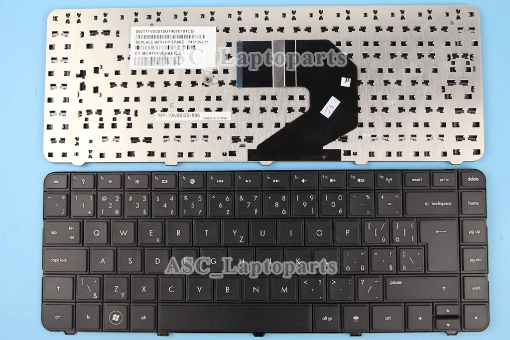 Novo Teclado para HP Pavilion g6 1230sa Checo Eslovaco g6 1260sa g6 ...