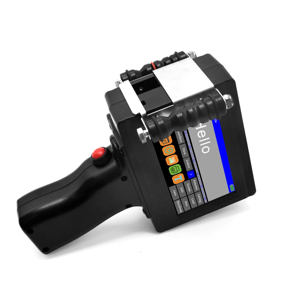 Label Printer Machine 600dpi Touch Handheld Coder Bar Batch Code Number Logo Expiry Date ...
