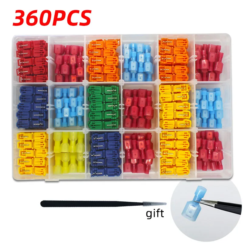 T-type Plug Line Connector, Self-peeling Quick Connector Connect The ...