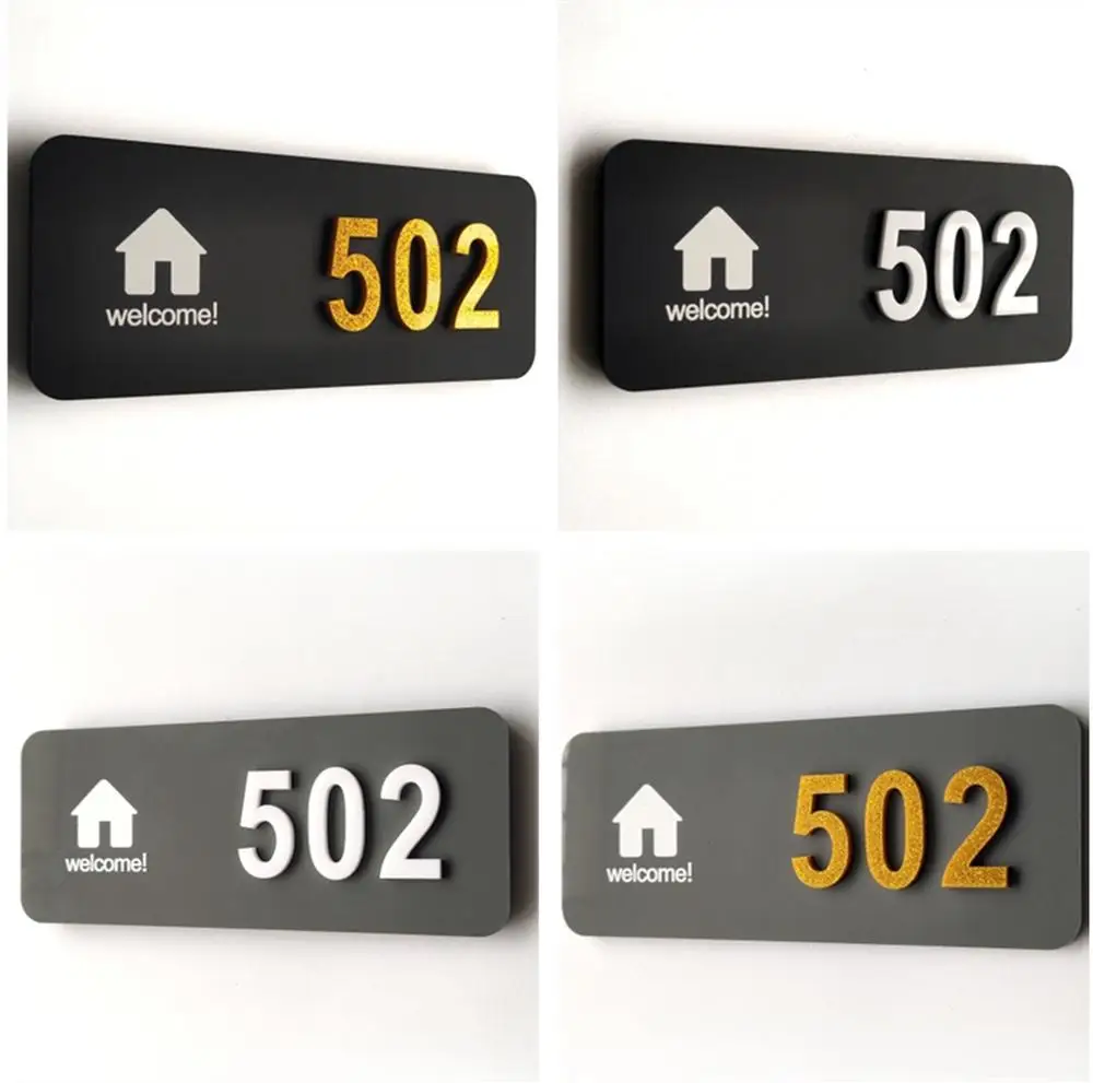 One-Set-Self-Adhesive-Door-Plate-House-Number-Home-Use-Door-Numbers ...