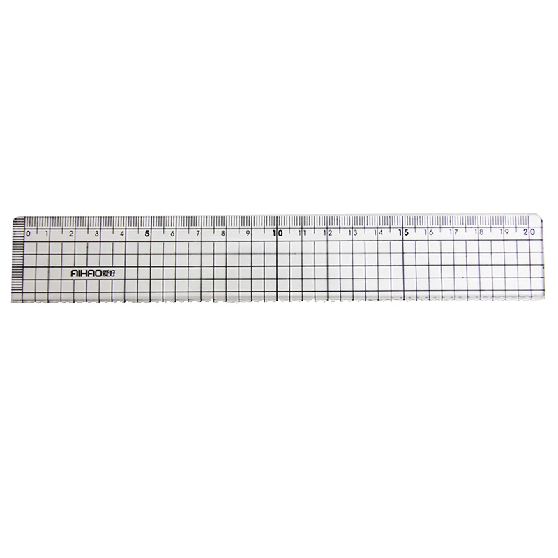 20cm Plastic Ruler Drawing Templates Stationery School Supplies Office ...