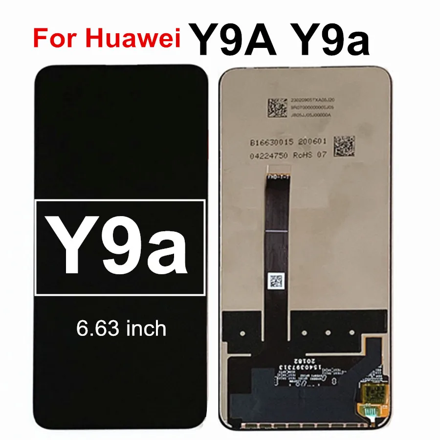 Tela lcd de 6.63 polegadas para huawei y9a drive, cabeçotes, tela lcd ...