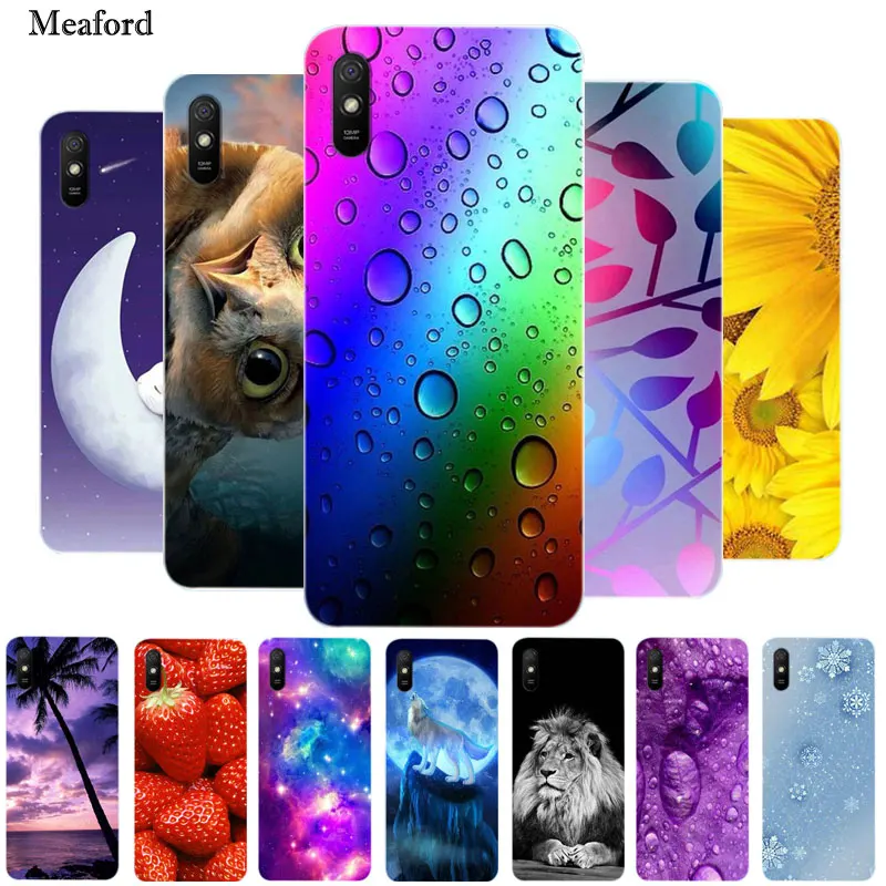 For Redmi 9A Case for Xiaomi Redmi 9A Bumper Silicone Soft TPU Back ...