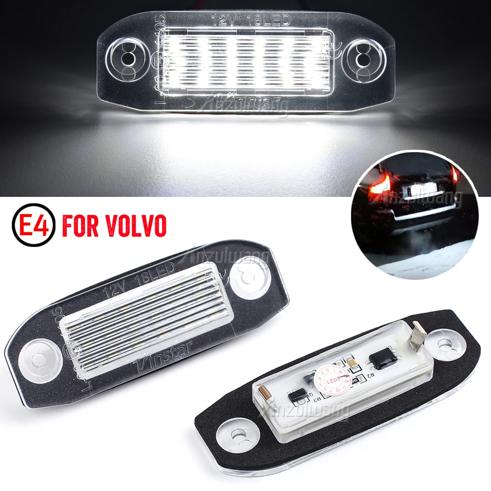 2pcs Volvo LED License Plate Light Canbus Number Lamp No Error For Volvo S80 XC90 S40 V60 XC60 ...