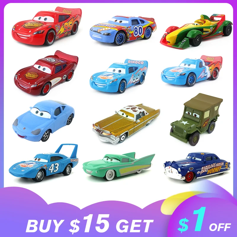 Todos Os Estilos Da Disney Pixar Cars 2 3 Race Team Mater Lizzie ...
