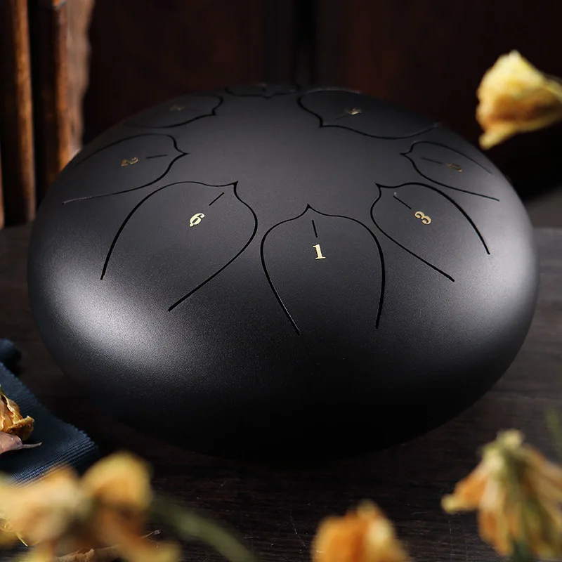 6 Inch Steel Tongue Drum 8 Tune Hand Pan Drum Tank Hang Drum With ...