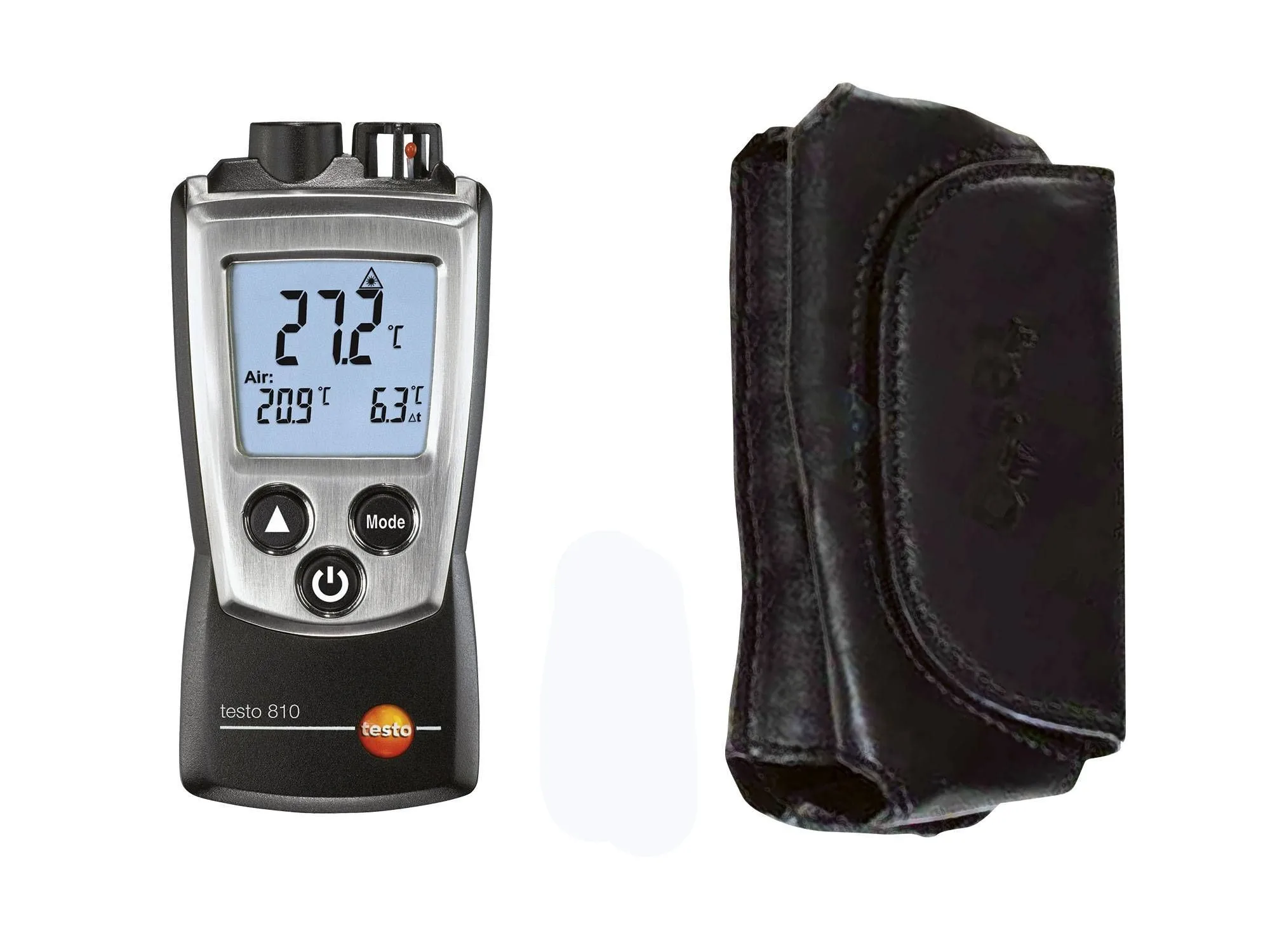 Testo 810 (0560 0810) 2 canais ir/ntc termômetro de ar infravermelho 6: ...