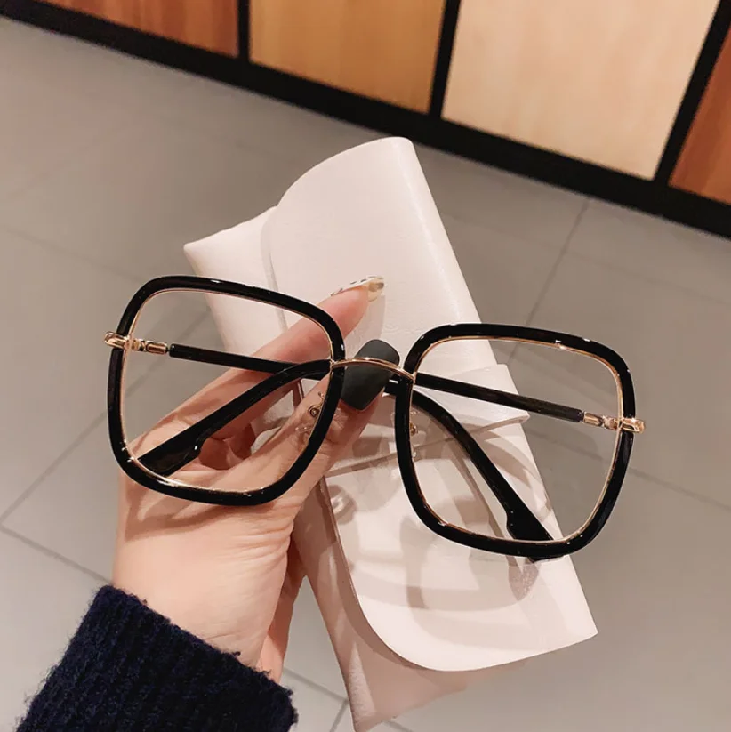 47455 Vintage Big Size Glasses Frames Square Men Women Computer Eyegla ...