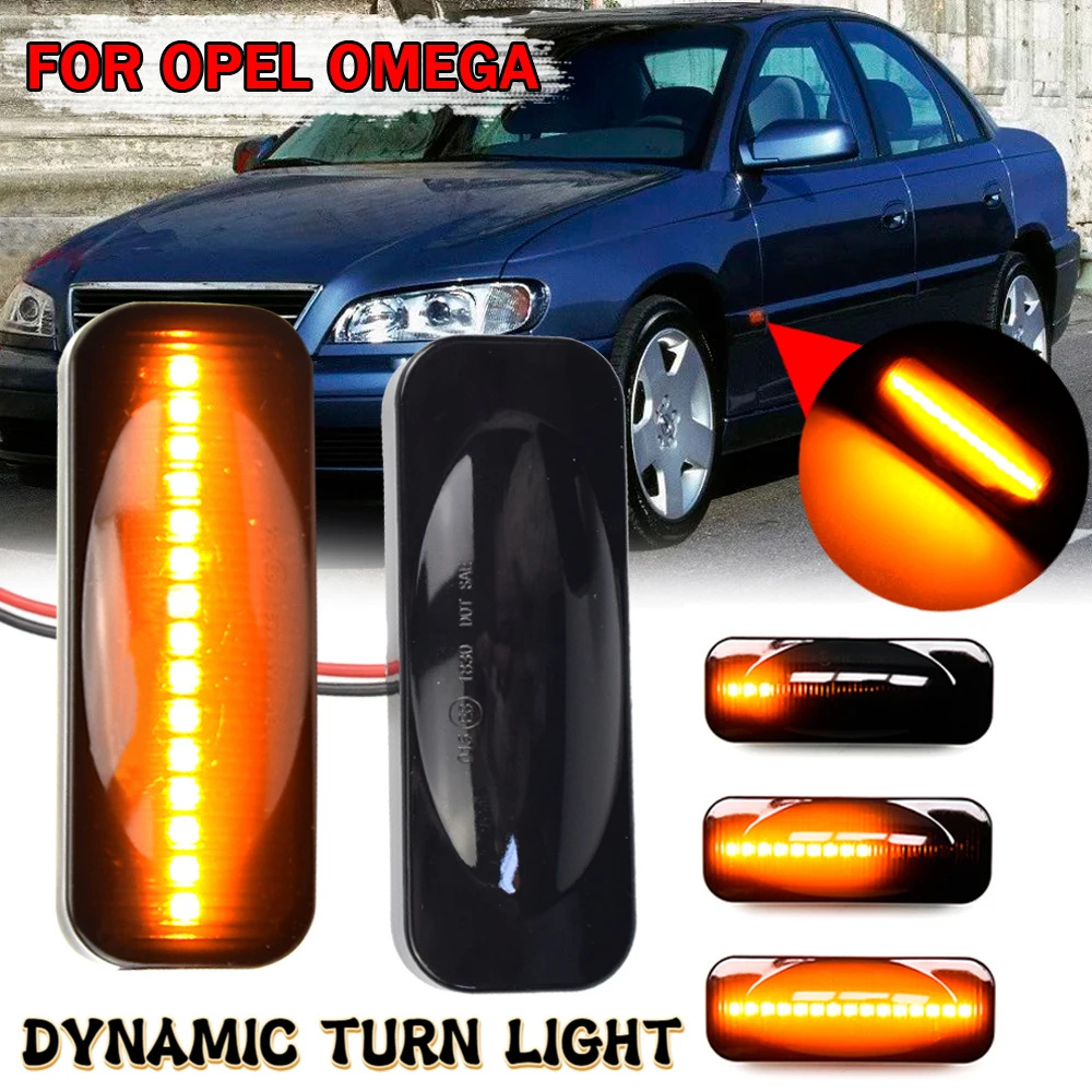 2pcs Dynamic LED Car Side Marker Lights Repeater Signal Lights For Opel ...