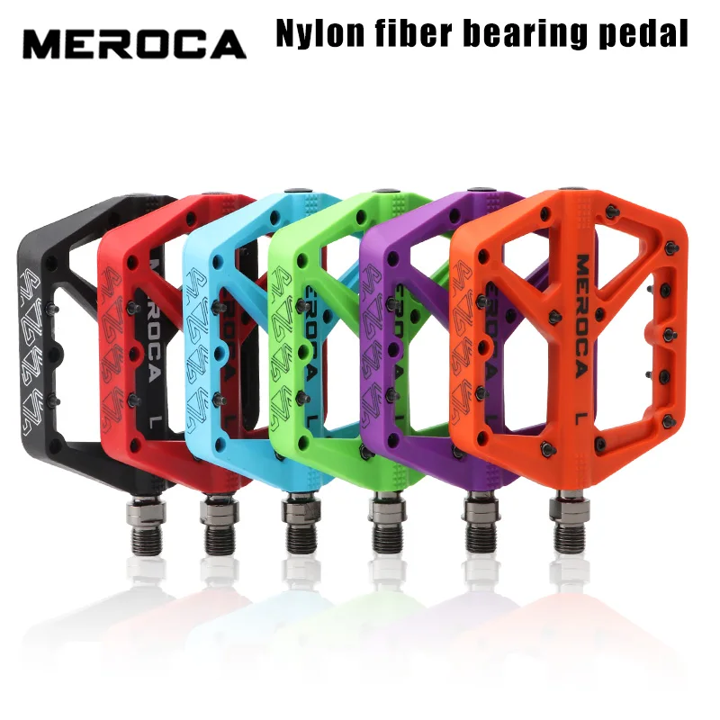 MEROCA-Nylon-Bicycle-Pedals-Ultralight-Seal-Bearings-Mountain-Road-Bike ...