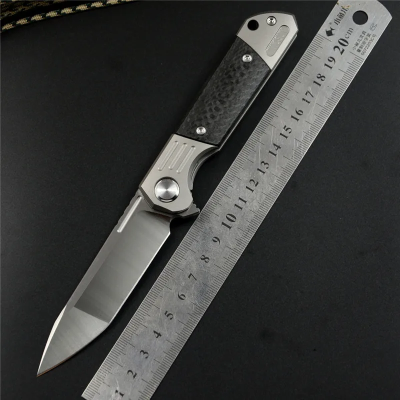 TwoSun-Ts49-D2-Blade-Folding-Pocket-Gentleman-Knife-Tactical-Hunting-Titanium-Carbon-Fiber-Fast ...