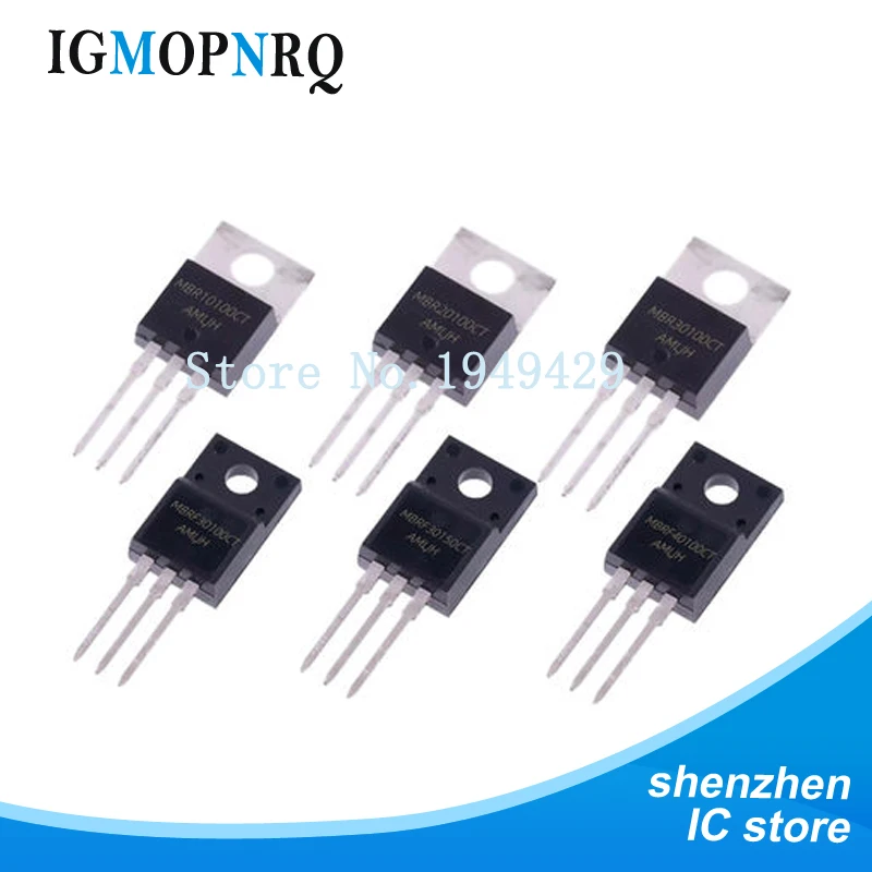 10PCS-Transistor-MBR10100CT-MBR10200CT-MBR20100CT-MBR20200CT-MBR30100CT ...