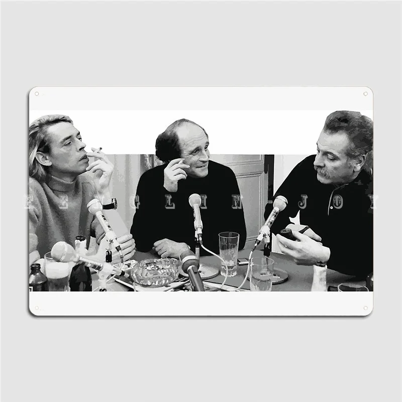 Brel-Ferr-Brassens-Metal-Sign-Kitchen-Cinema-Garage-Create-Plaques-Tin ...