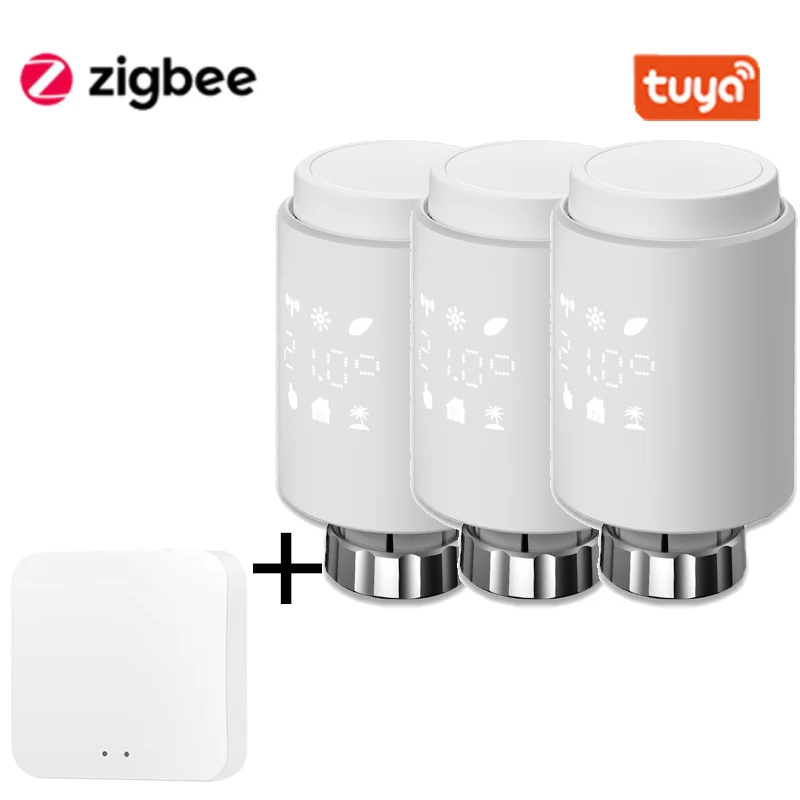 ZigBee – Thermostat intelligent de radiateur, avec vanne d'actionneur, pour contrôle de ...
