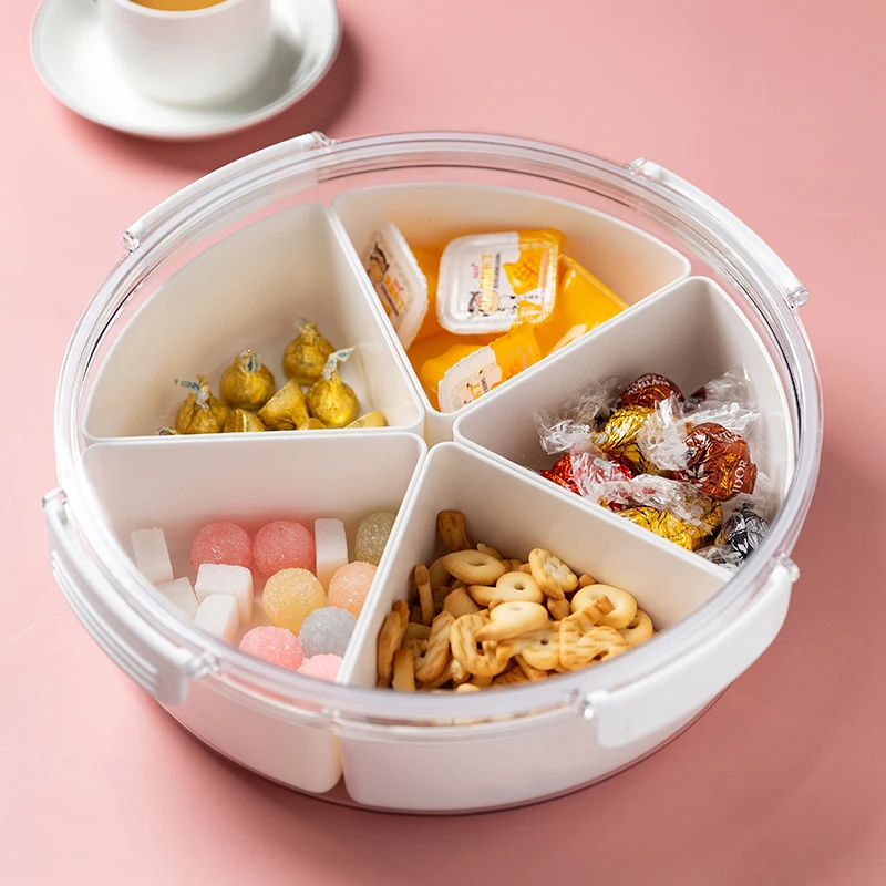 Assiette,boîte de rangement en plastique pour Snacks, assiette à ...