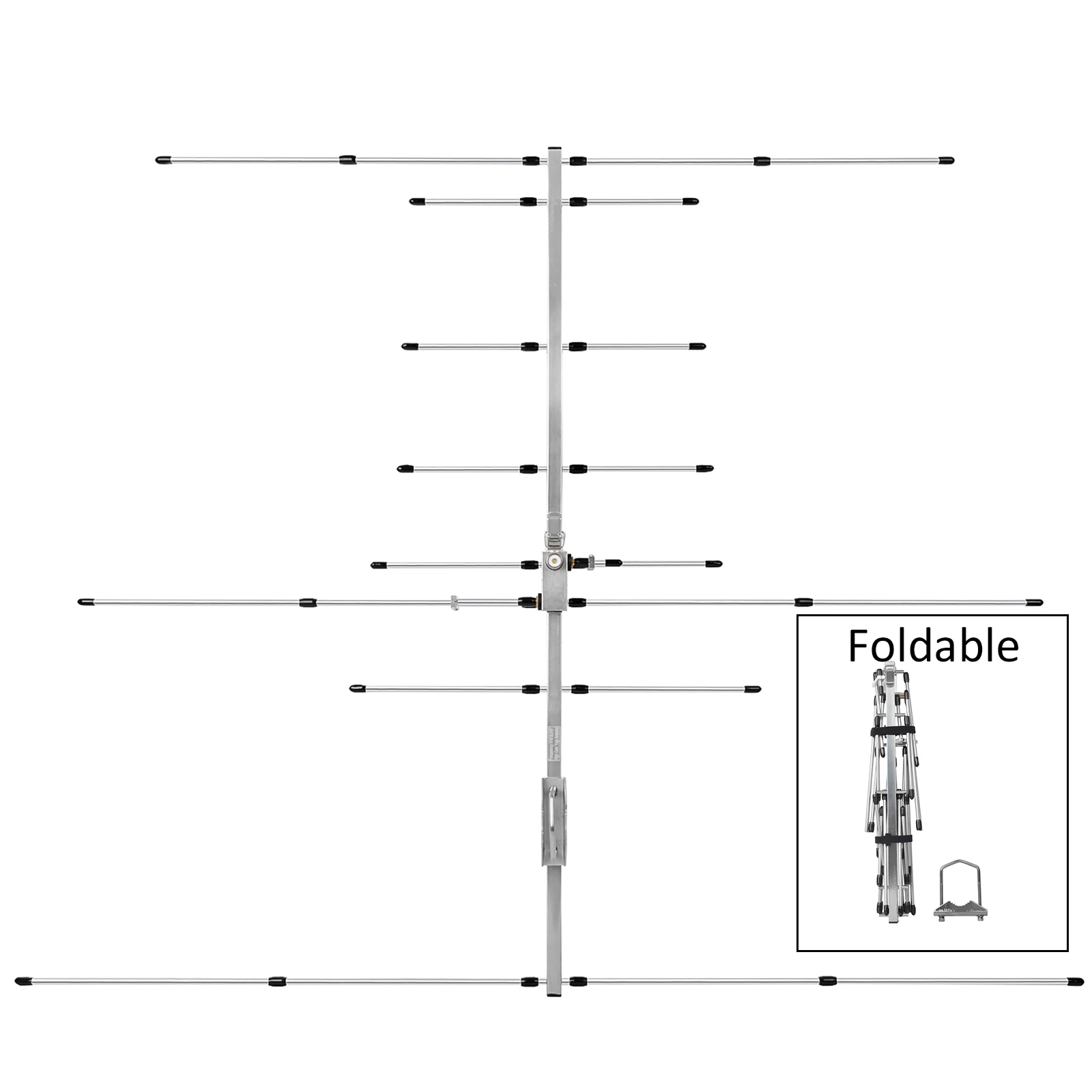 HYS VHF UHF Yagi Antenna Dual Band 144/430Mhz Outdoor Foldable Yagi ...