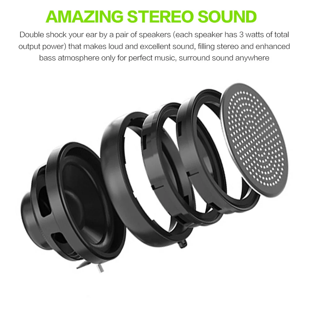 اسپیکر بلوتوثی دوقلو مگنتی STONEGO True Wireless Speakers