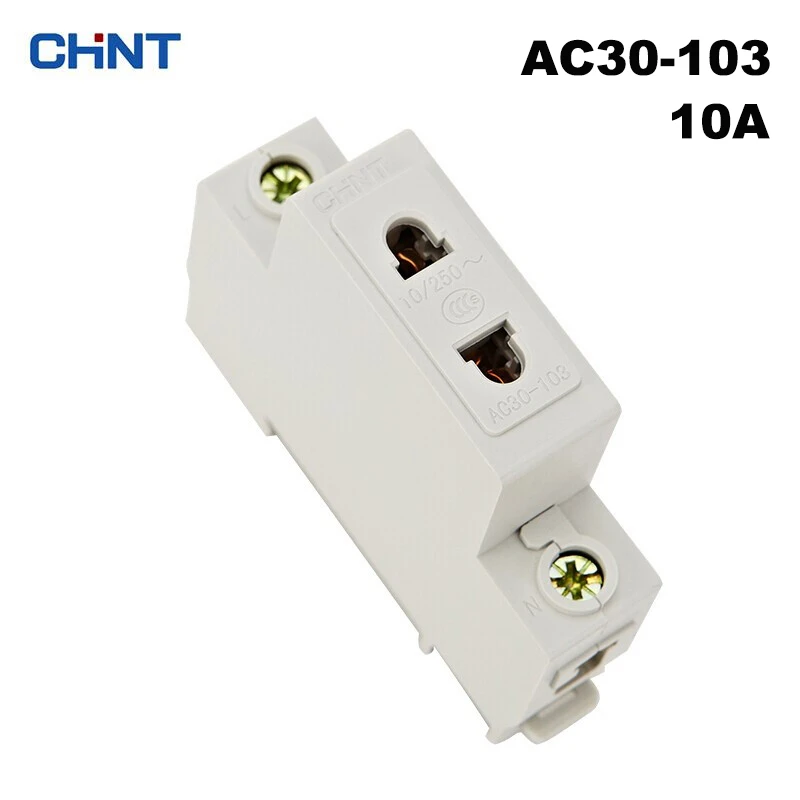 CHINT enchufe de AC30 103 modular 1P, caja de distribución de enchufe de pista abierta al aire ...