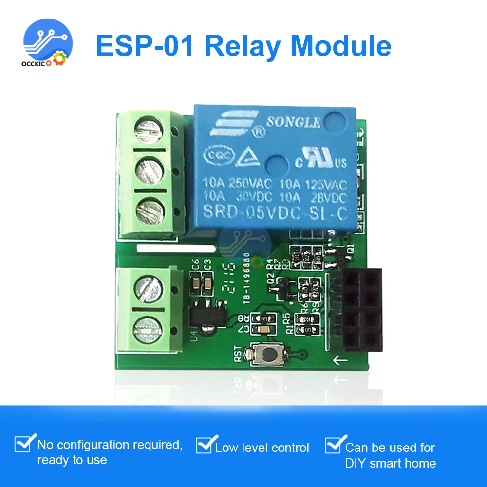 DC5V-ESP8266-ESP-01-01S-WIFI-Relay-Module-Independent-Backplane-Relay ...