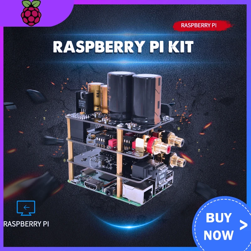 Raspberry Pi Kit X10 Hifi Audio Kit B X10 DAC Expansion Board + X10 PWR ...