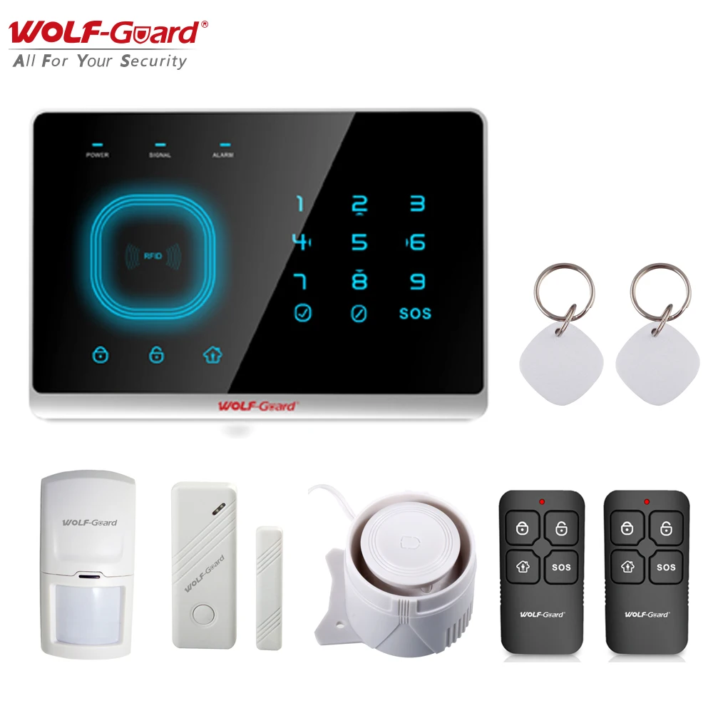 Wolf-guard Wireless Gsm Sms Home Alarm Security Burglar System App ...