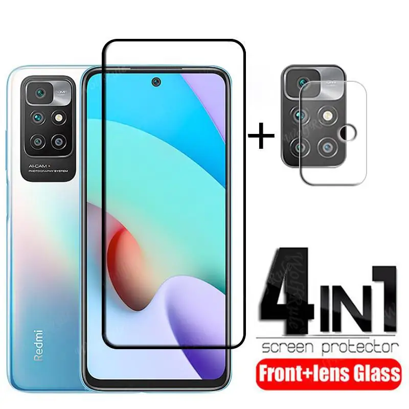 4-in-1 For Xiaomi Redmi 10 2022 Glass For Redmi 10 2022 Tempered Glass ...