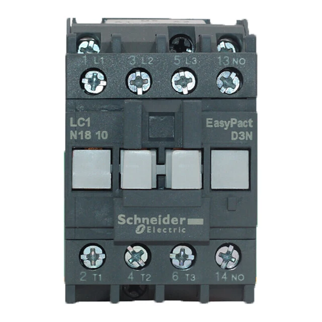 Schneider Electric LC1N1810M5N coil 220VAC contactor relay EasyPact D3N 3P 18A 1NO load standard ...