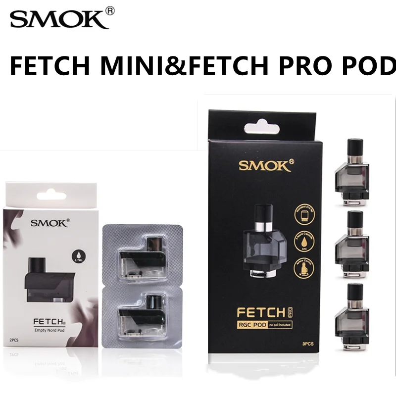 Original Vape SMOK Fetch Pro 80W And Fetch Mini Pod Empty Nord RPM RGC ...