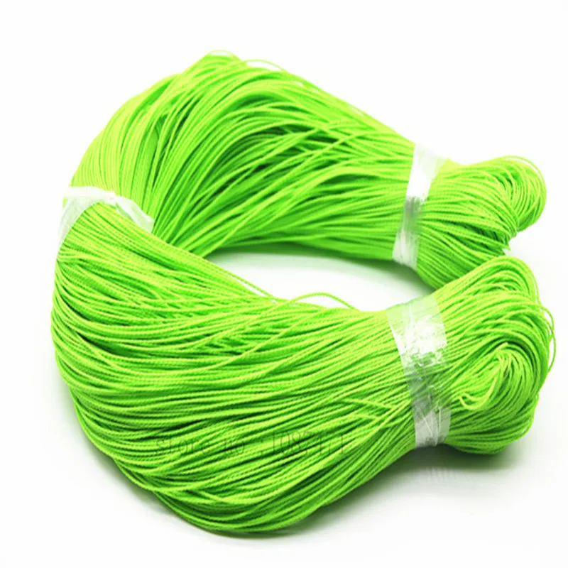 400meters-100m-Polyester1mm-Cord-Fluorescent-green-String-Thread-jewely ...