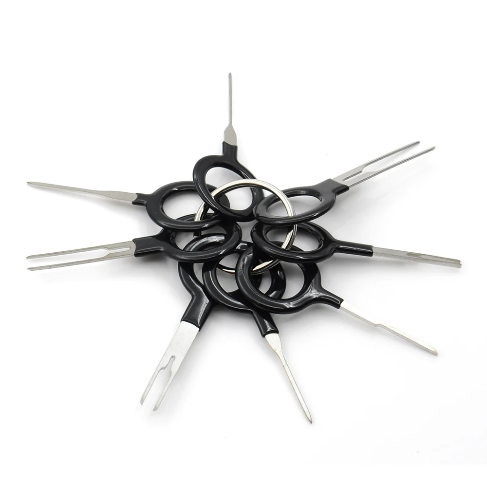 자동차 핀 추출기 터미널 제거 도구 이젝터 키트 배선 크림프 커넥터 풀러 플매트 카펫 러그 수리 수공구 티몬