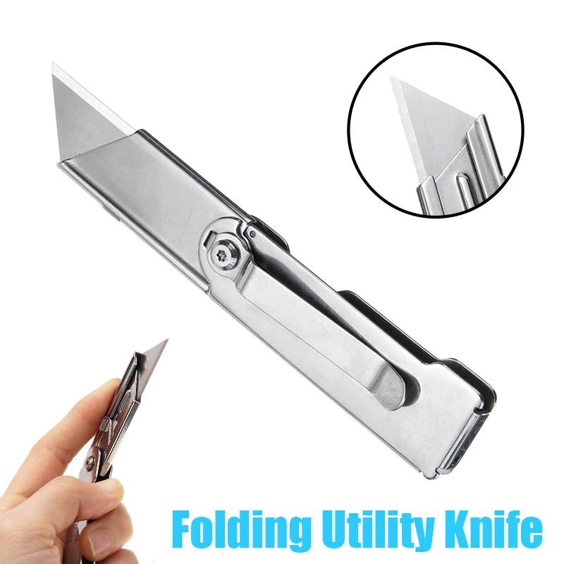 Folding-Utility-Knife-Set-Stainless-steel-Knife-for-Cutting-Box-Paper ...