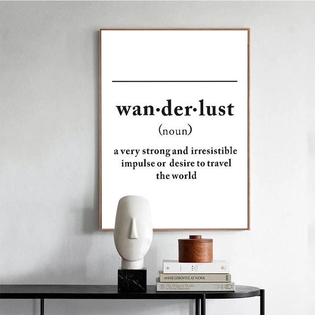 Wanderlust Definition Poster