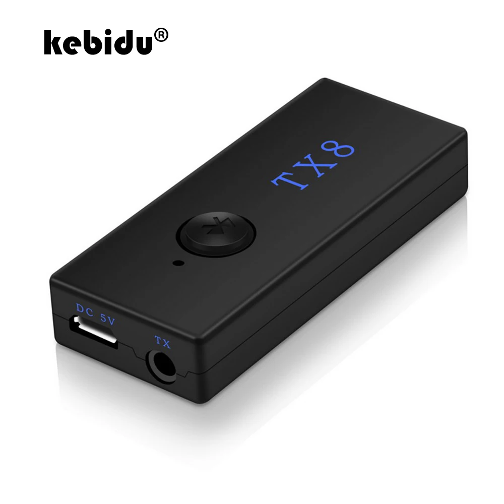 kebidu TX8 Bluetooth 3.0 EDR Transmitter Receiver Adapter 3.5mm Wireless Audio Adapter Receptor ...