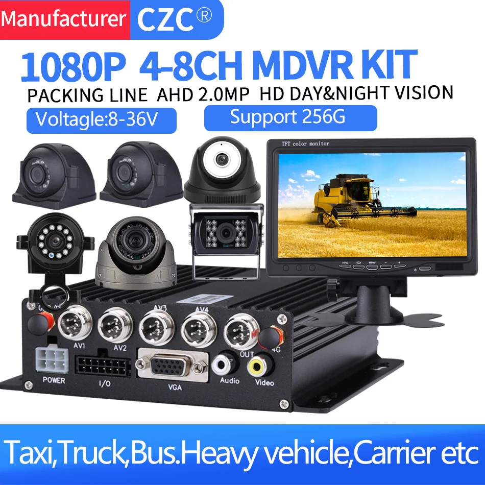 Vehicle-Taxi-Bus-DVR-4channel-8Channel-1080P-Mobile-DVR-4CH-Car-DVR-H ...
