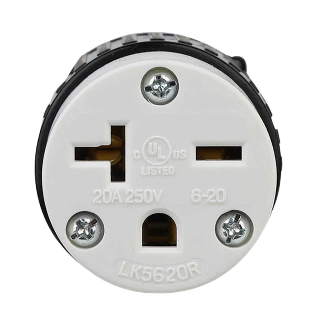 L6 20P 20 Amp 250 Vac 3 Pin Female Socket For Generator Cords NON SLIP ...