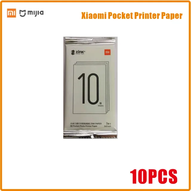 Original Xiaomi Pocket Printer Paper ZINK Self-adhesive Photo Print ...