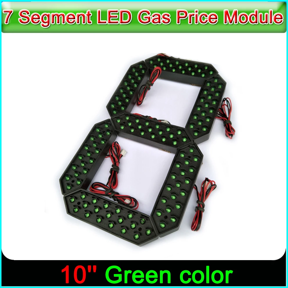 4pcs/lots 88.88, 10" Green Color Digita Numbers Display Module Led ...