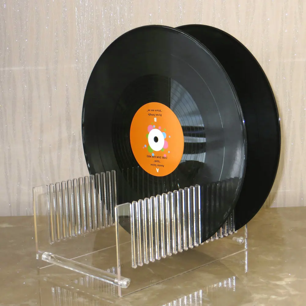 The-LP-Record-Drying-Stand-Clear-Acrylic-Record-Drying-Stand-Fit-10-or ...